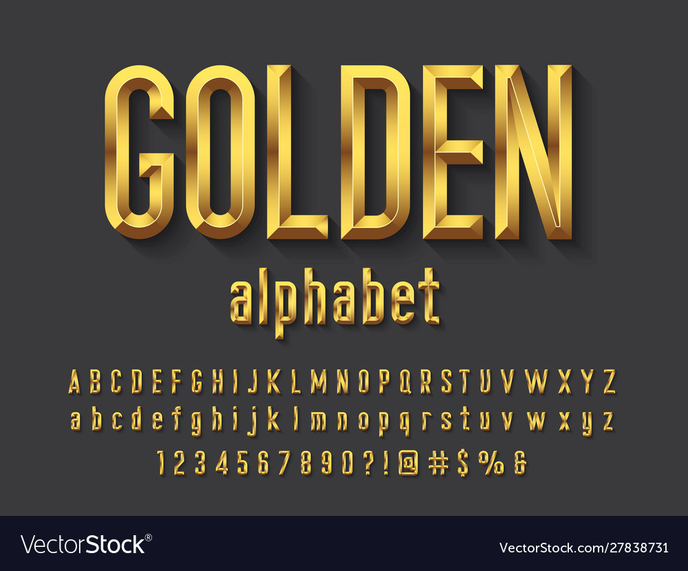 Chisel font Royalty Free Vector Image - VectorStock