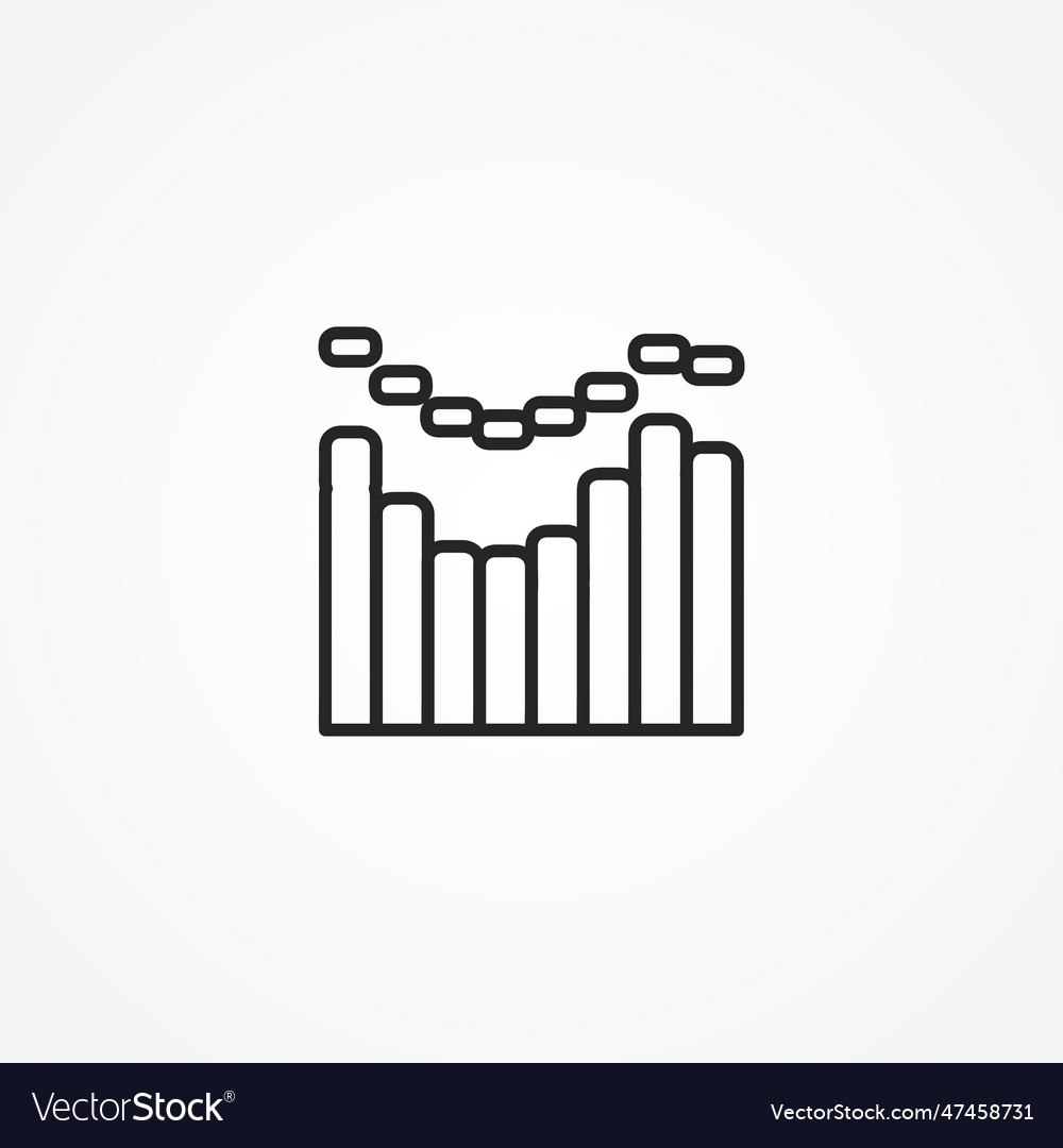 Music equalizer line icon sound audio wave line Vector Image Music equalizer line icon sound audio wave line Vector Image