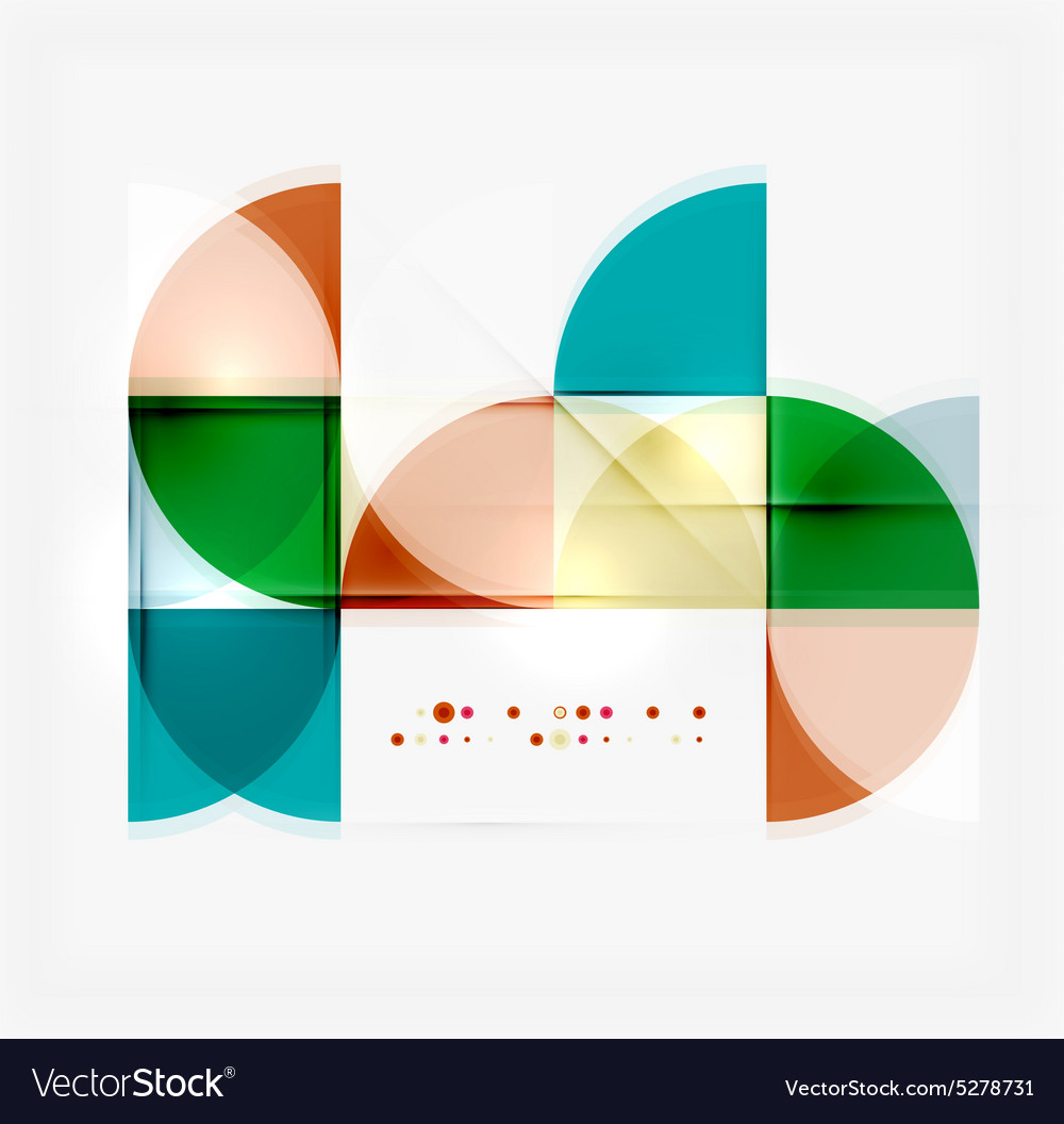 Semicircle triangle pattern Royalty Free Vector Image