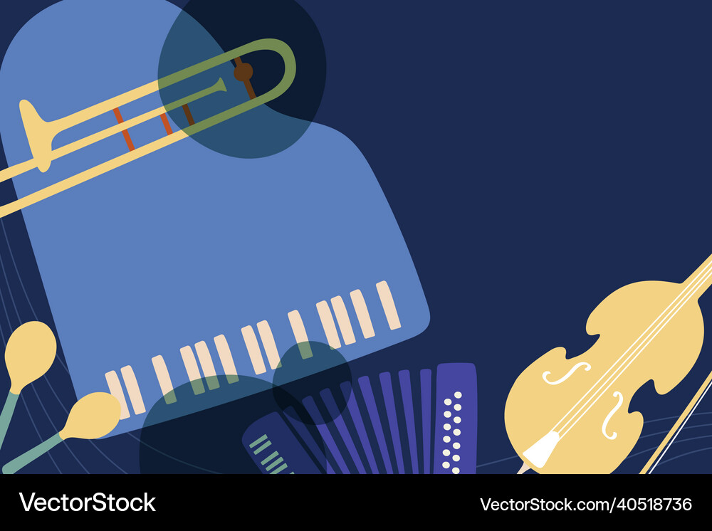 Jazz Blue Music Background