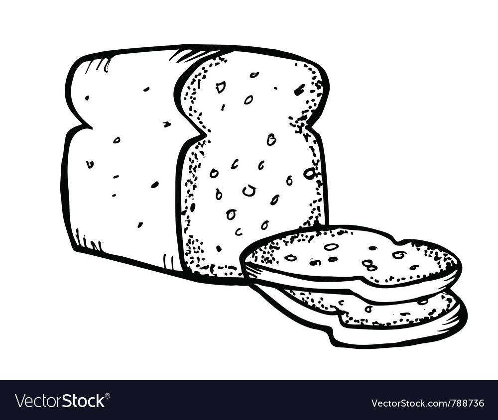 Bread doodle Royalty Free Vector Image - VectorStock