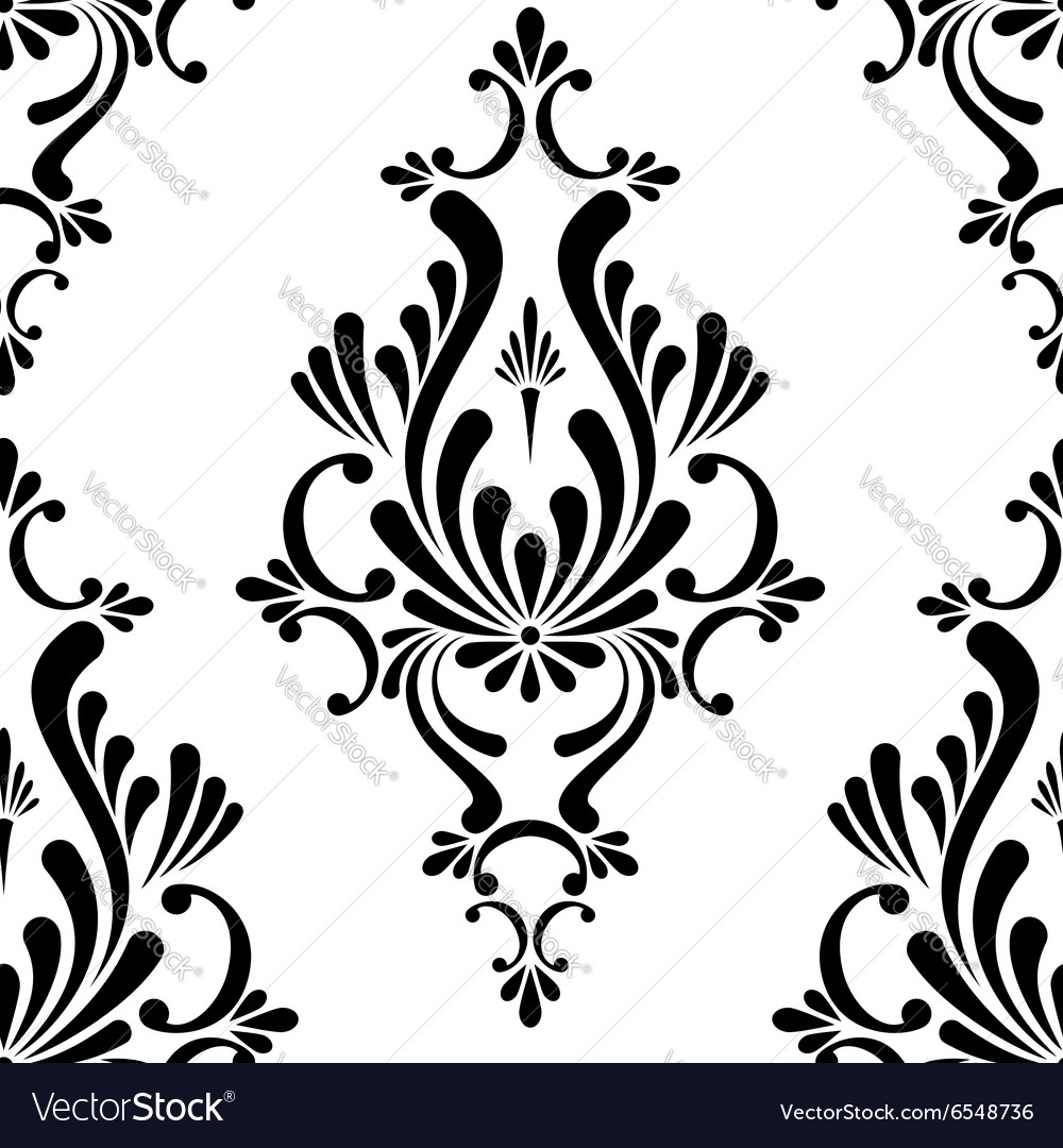 Damask seamless pattern Royalty Free Vector Image