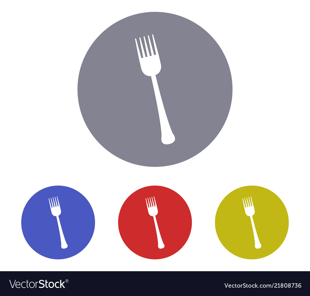 Fork icon Royalty Free Vector Image - VectorStock