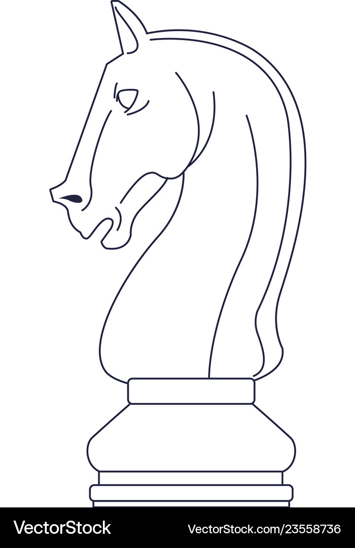 Piece of chess cartoon Royalty Free Vector Image