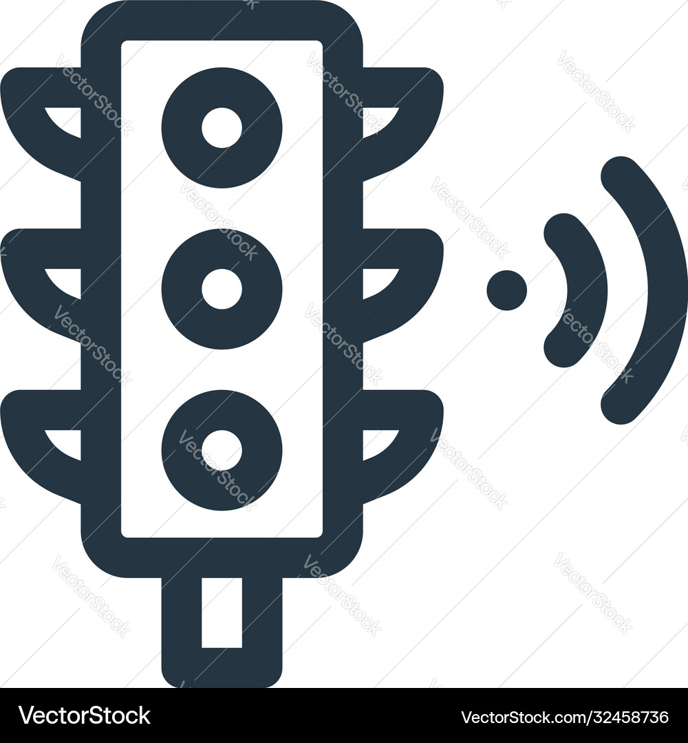Traffic signal icon isolated on white background Vector Image