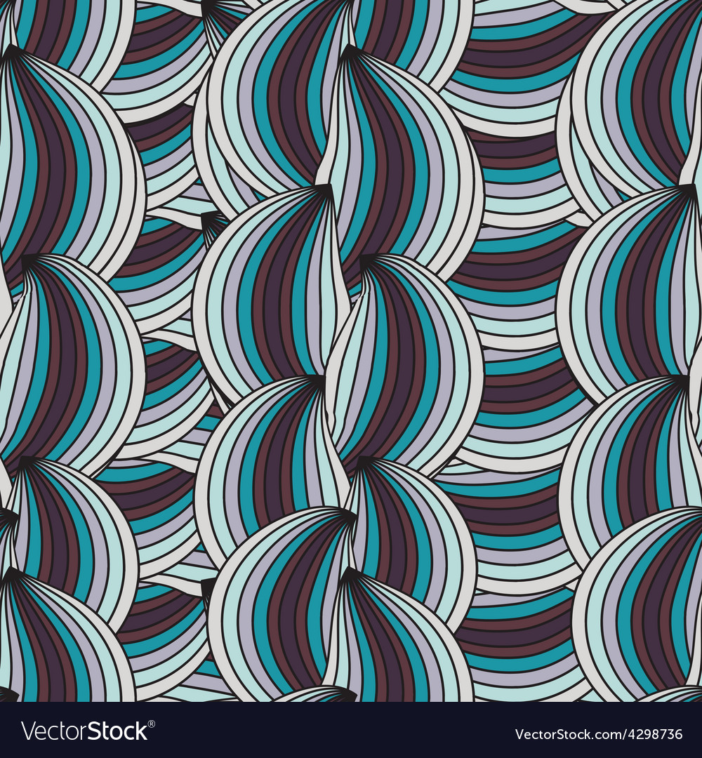 Vertical seamless texture with waves Royalty Free Vector