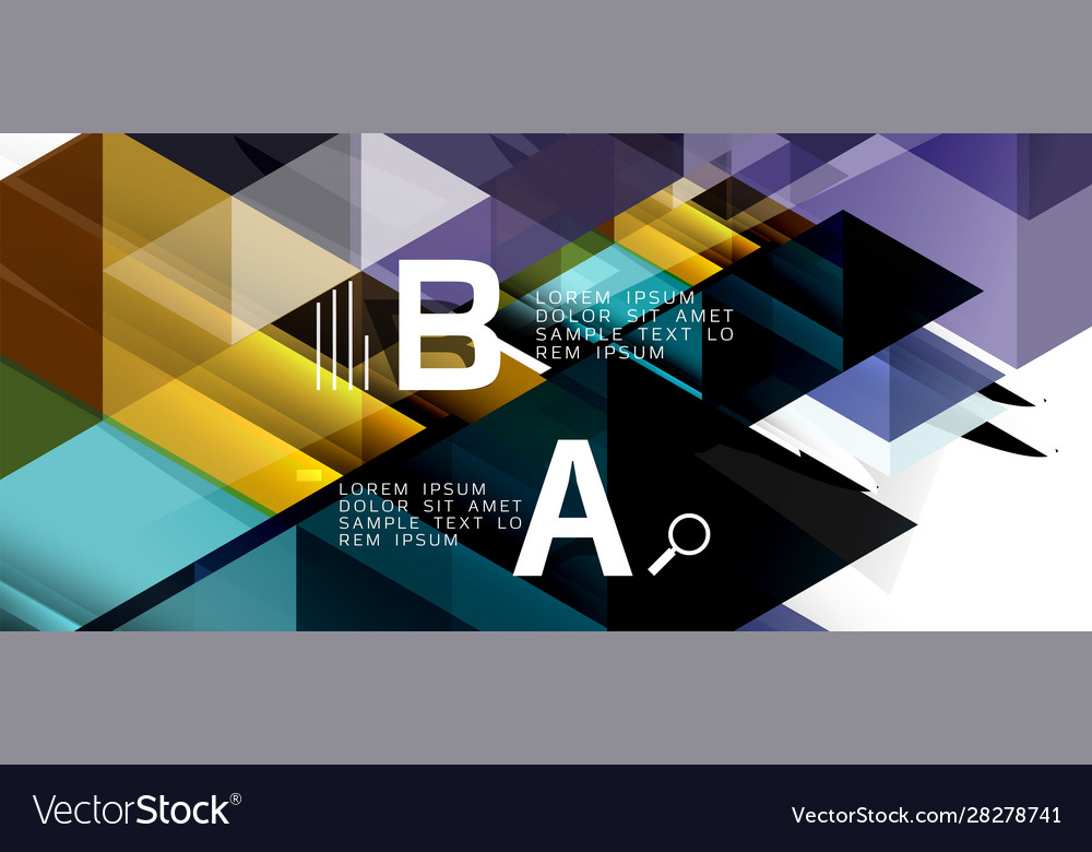 Abstract triangle pattern colorful backdrop Vector Image