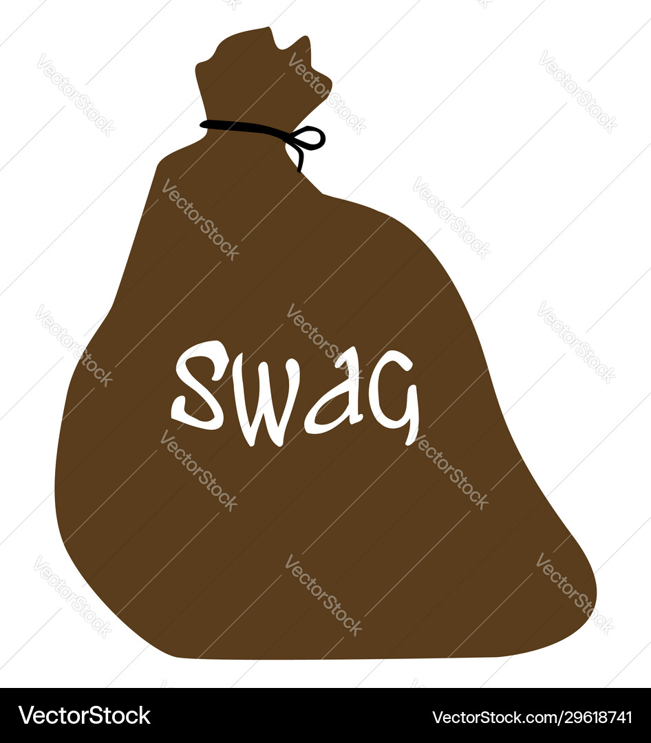 Burglars isolated swag bag Royalty Free Vector Image