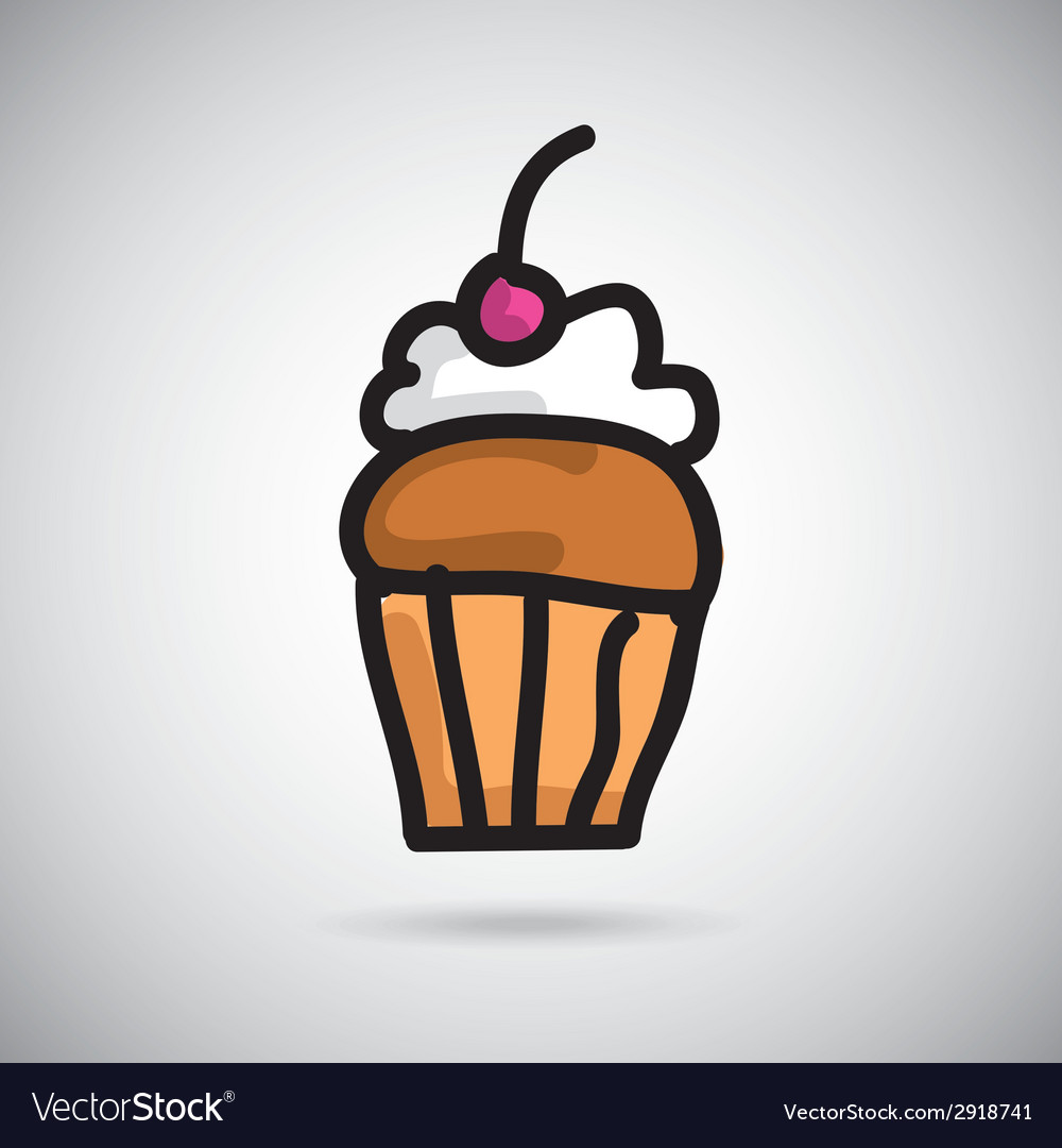 Cupcake Royalty Free Vector Image - VectorStock