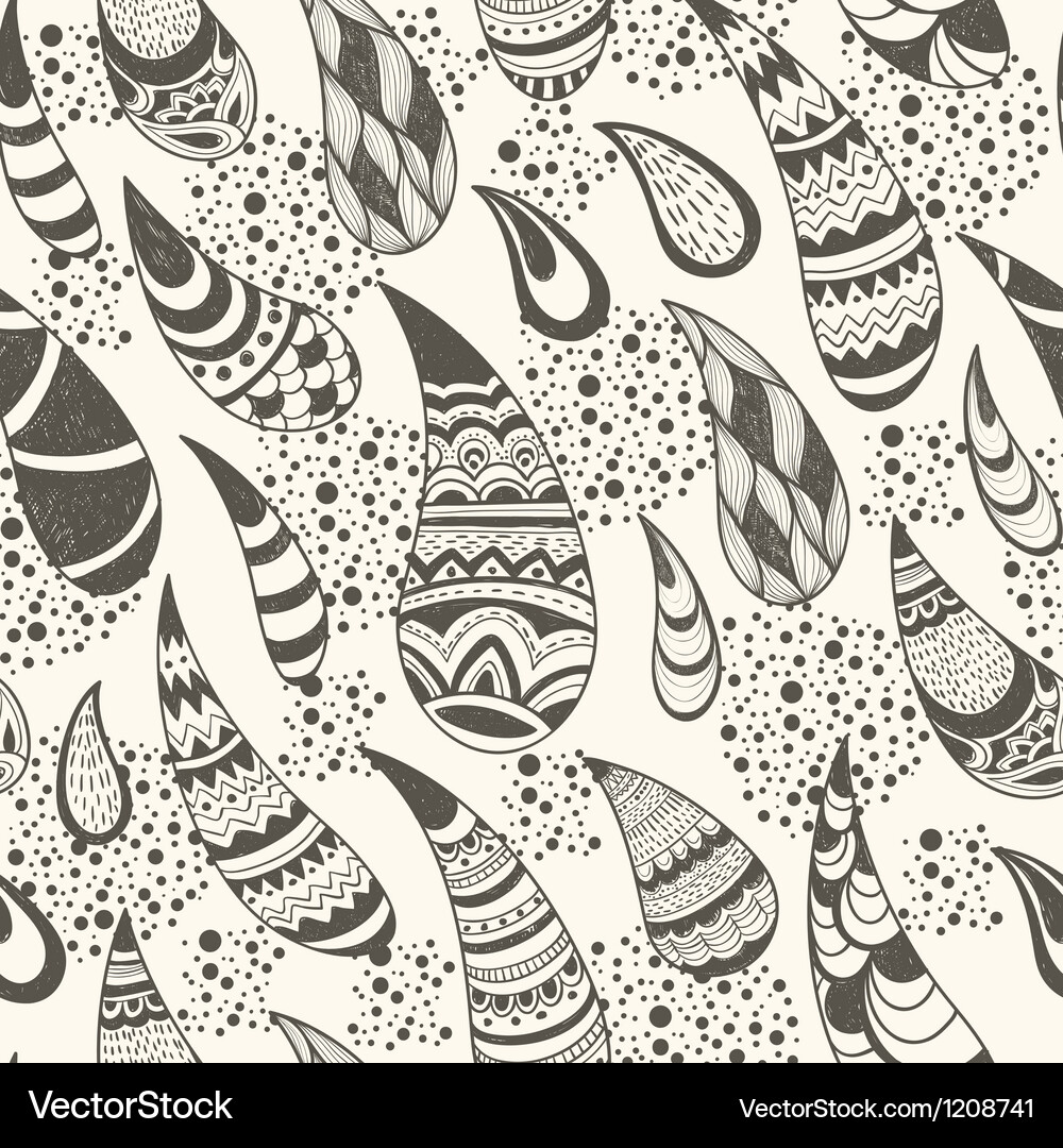 Paisley Swirl Pattern Royalty Free Vector Image
