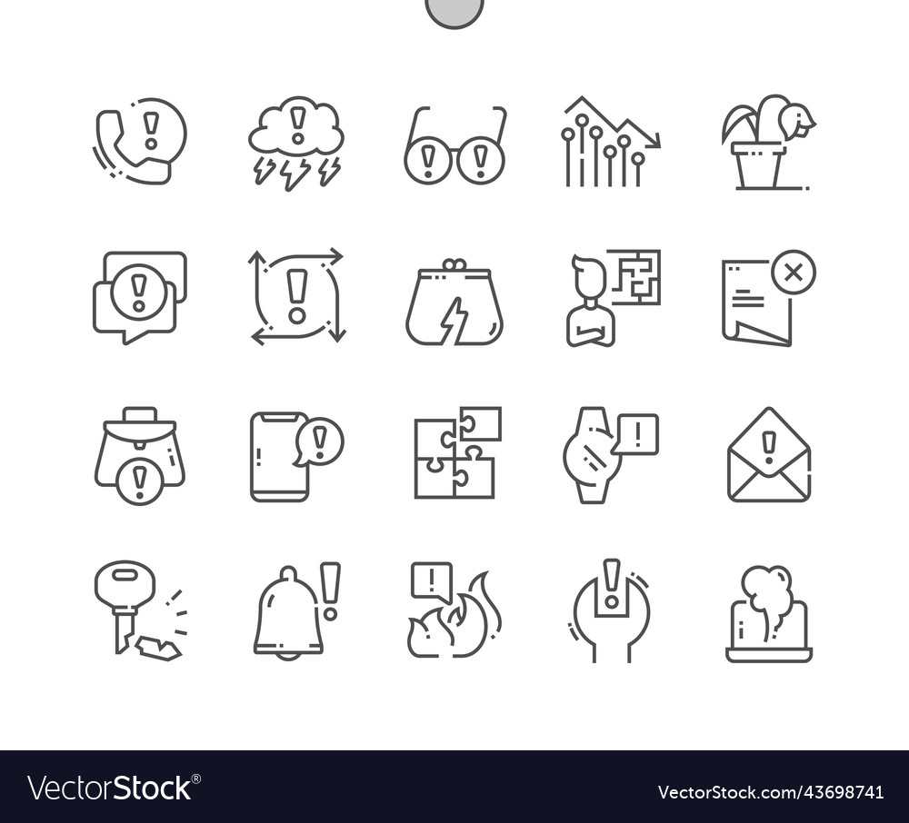 Problem error file alert and exclamation mark Vector Image