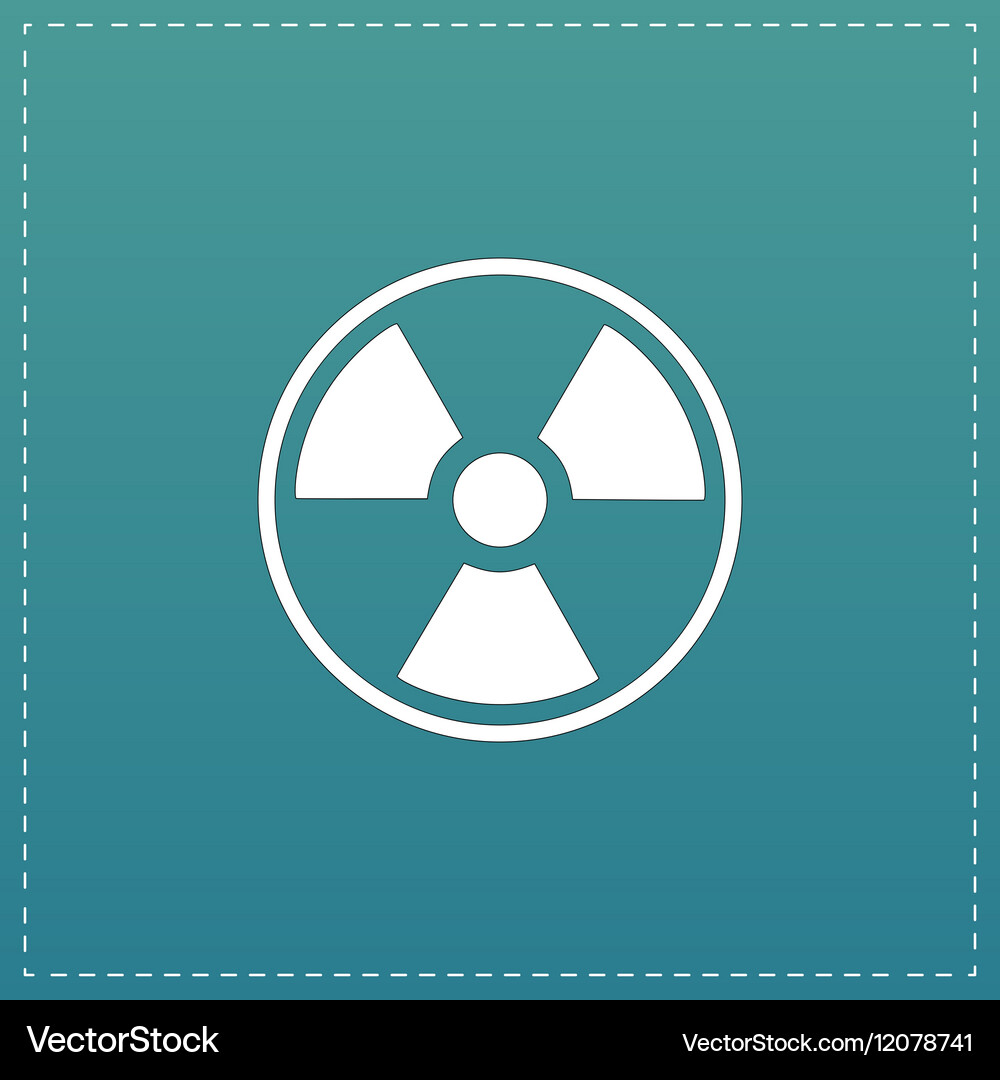 Radiation flat icon Royalty Free Vector Image - VectorStock