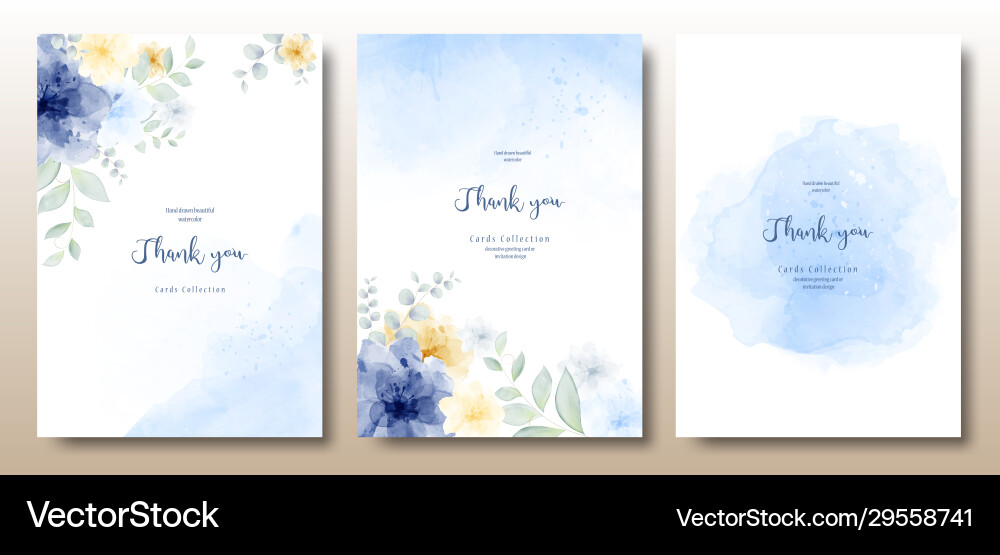 Watercolor hand painted beautiful invitation Vector Image