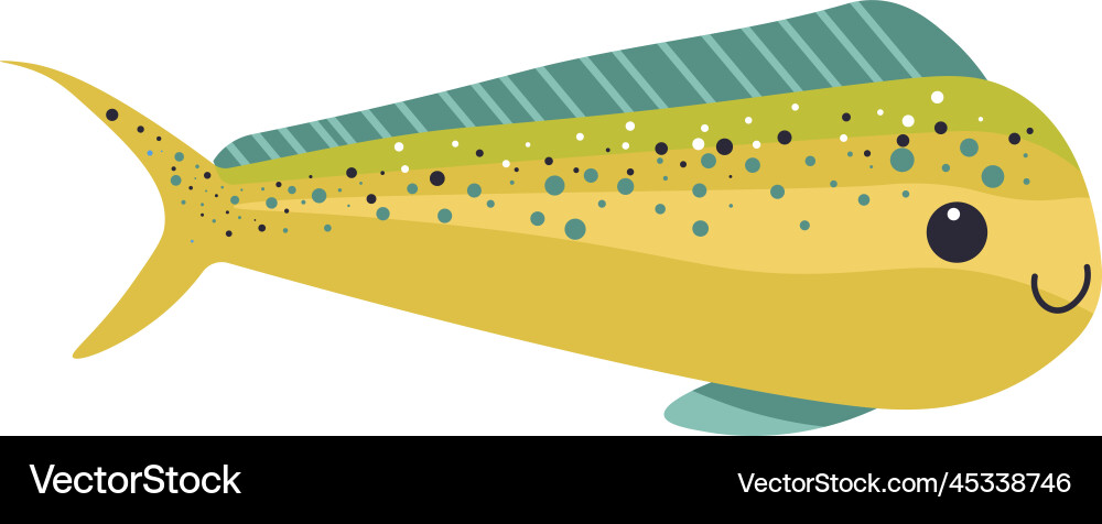 Fish for aquarium aquatic animal type Royalty Free Vector