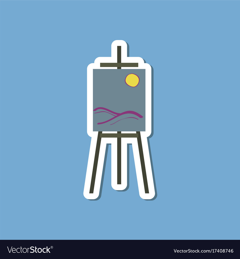 Paper Sticker On Stylish Background Picture Vector Image