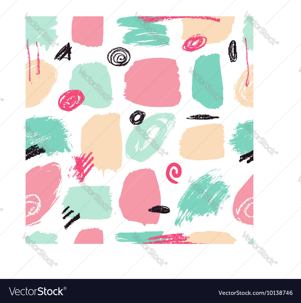 Seamless pattern brush strokes Royalty Free Vector Image