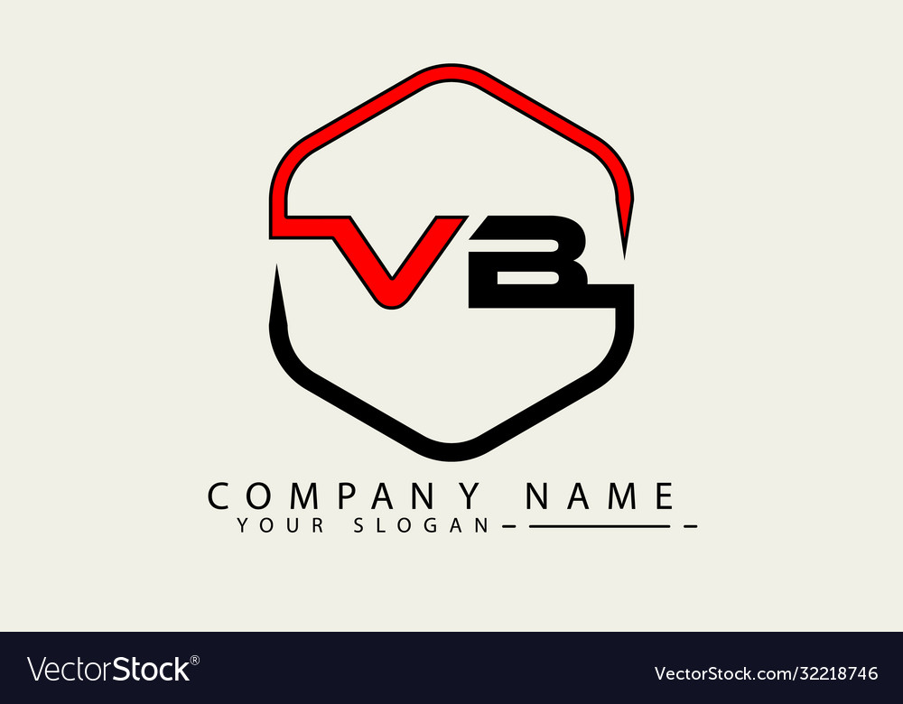 Vb logo Royalty Free Vector Image - VectorStock