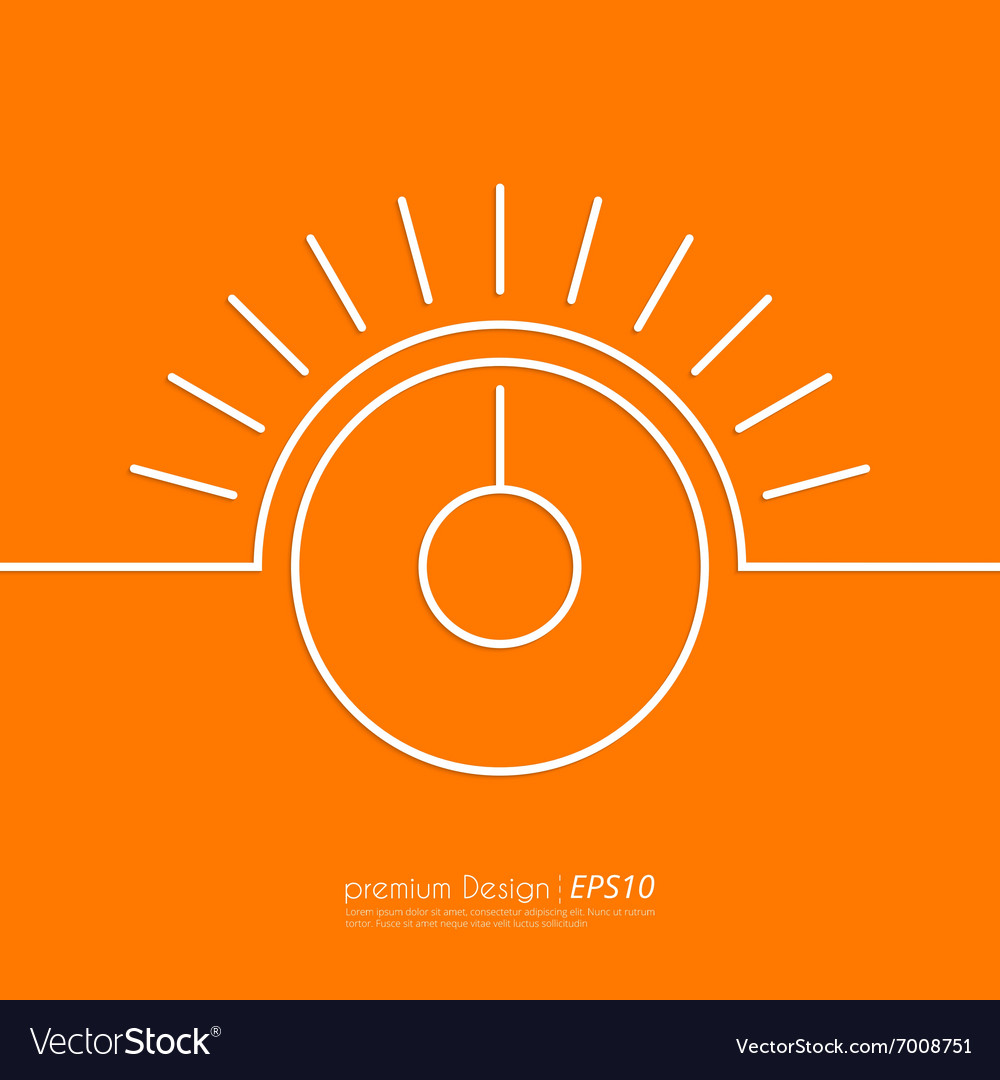 A linear switch Royalty Free Vector Image - VectorStock