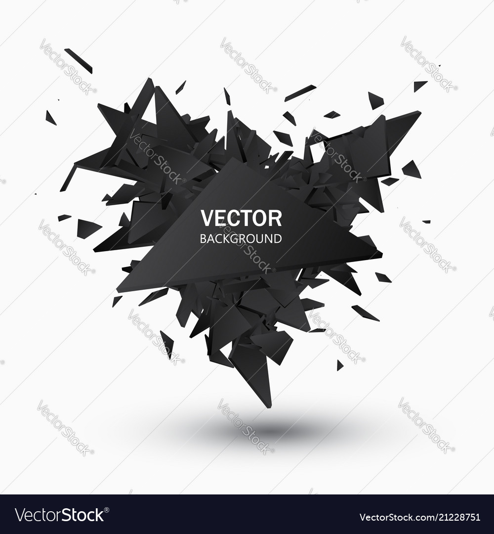 Black explosion Royalty Free Vector Image - VectorStock