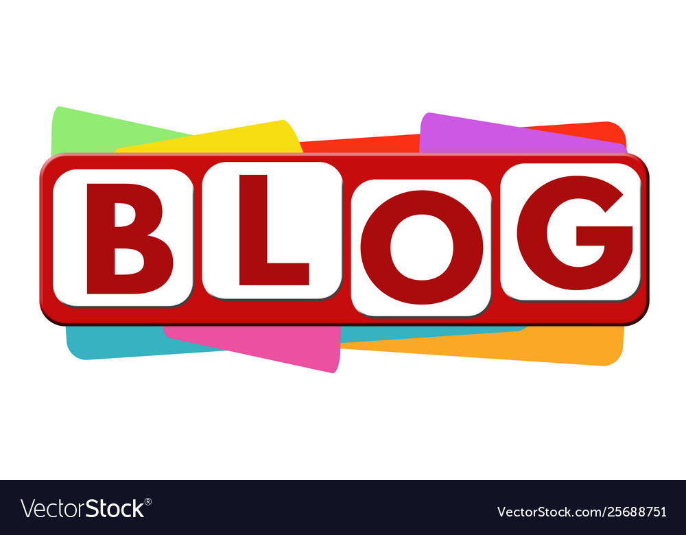 Blog label or sticker Royalty Free Vector Image