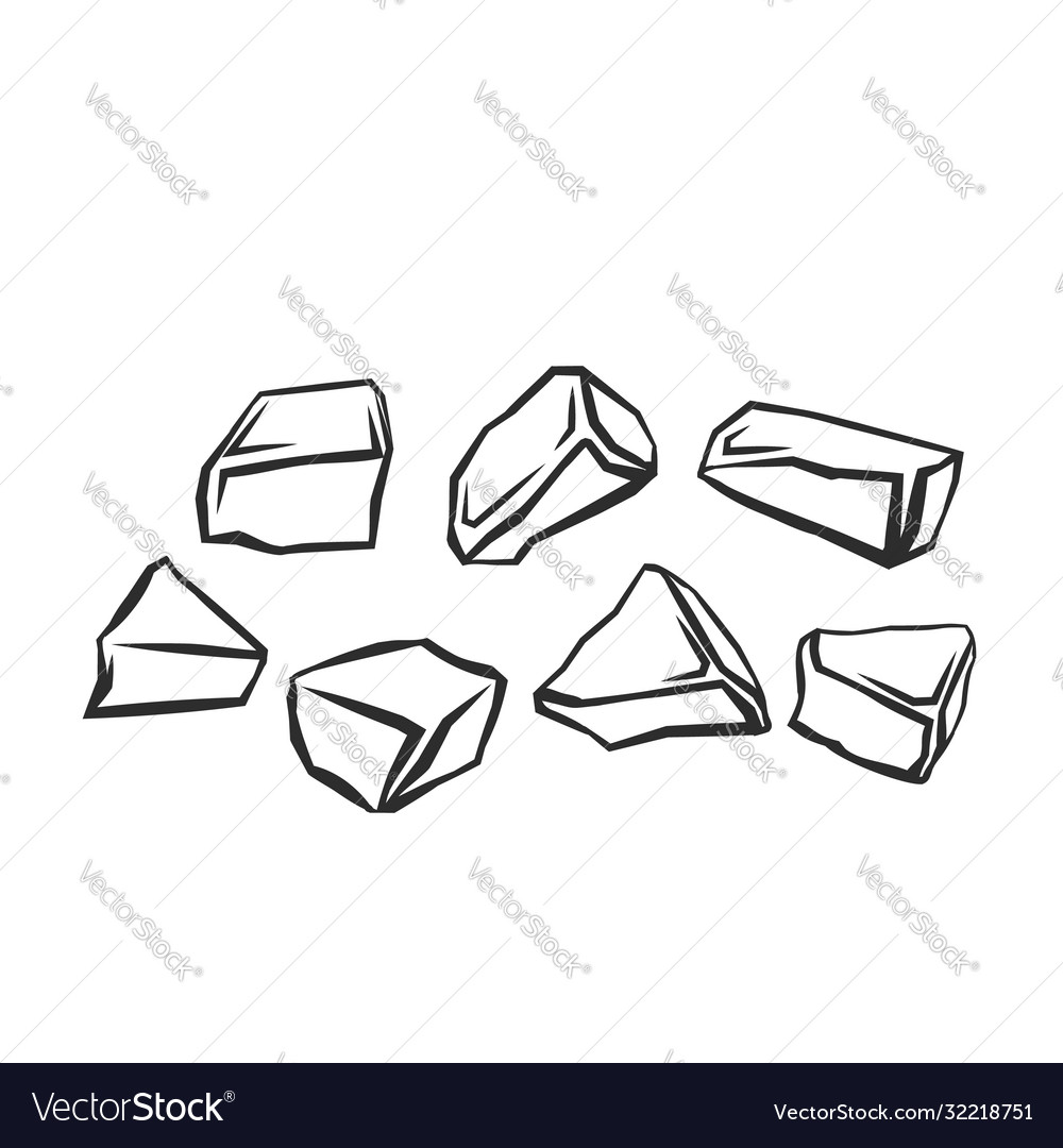 Broken chocolate pieces set Royalty Free Vector Image Broken chocolate pieces set Royalty Free Vector Image