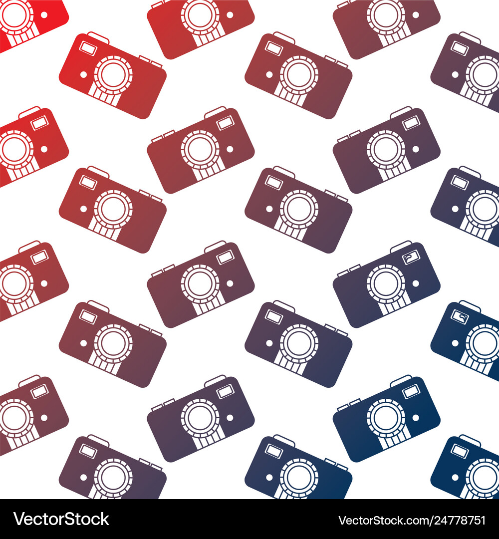 Camera photographic icon pattern Royalty Free Vector Image