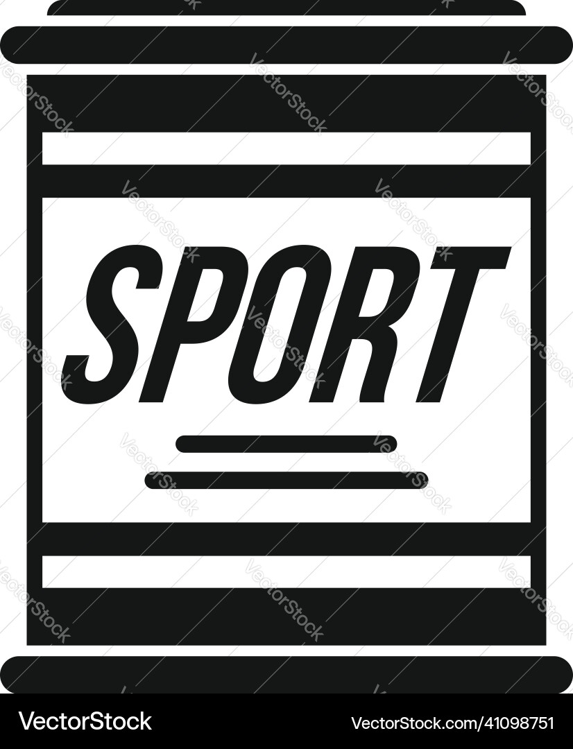 Creatine nutrition icon simple sport Royalty Free Vector