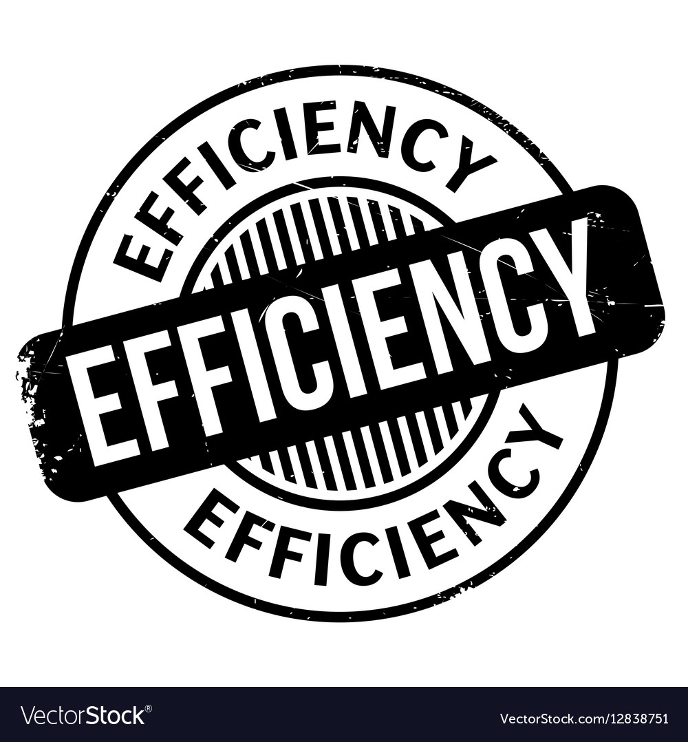 Efficiency rubber stamp Royalty Free Vector Image