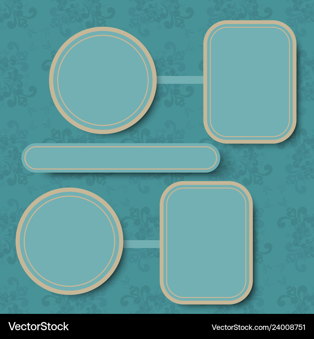 Message board made as a pictures on the wall Vector Image