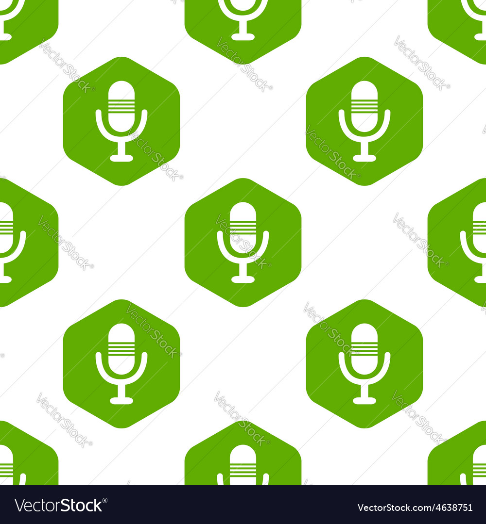 Microphone pattern Royalty Free Vector Image - VectorStock