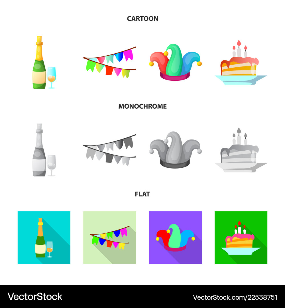 Party and birthday symbol Royalty Free Vector Image