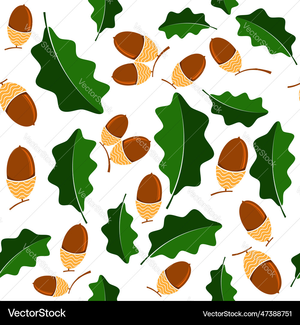 Ripe acorn icon isolated on white background Vector Image