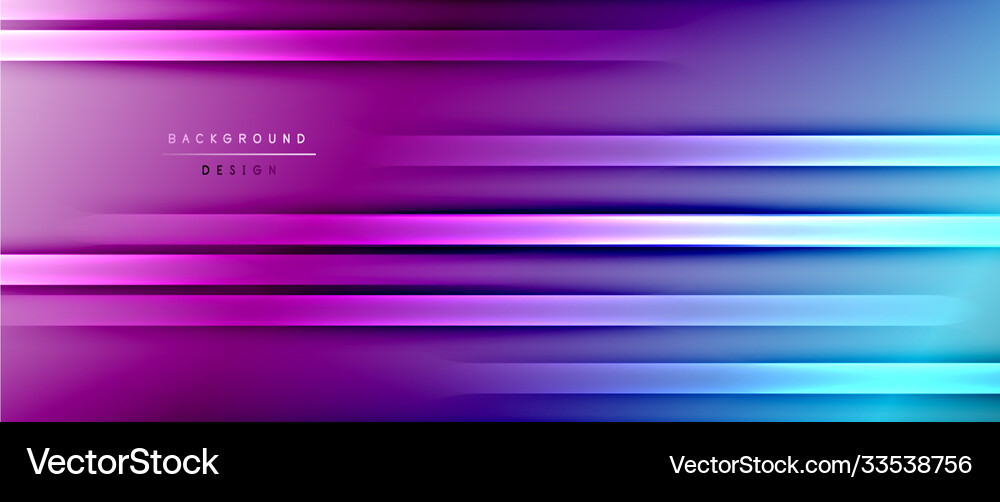 Bright gradient neon lines abstract background Vector Image