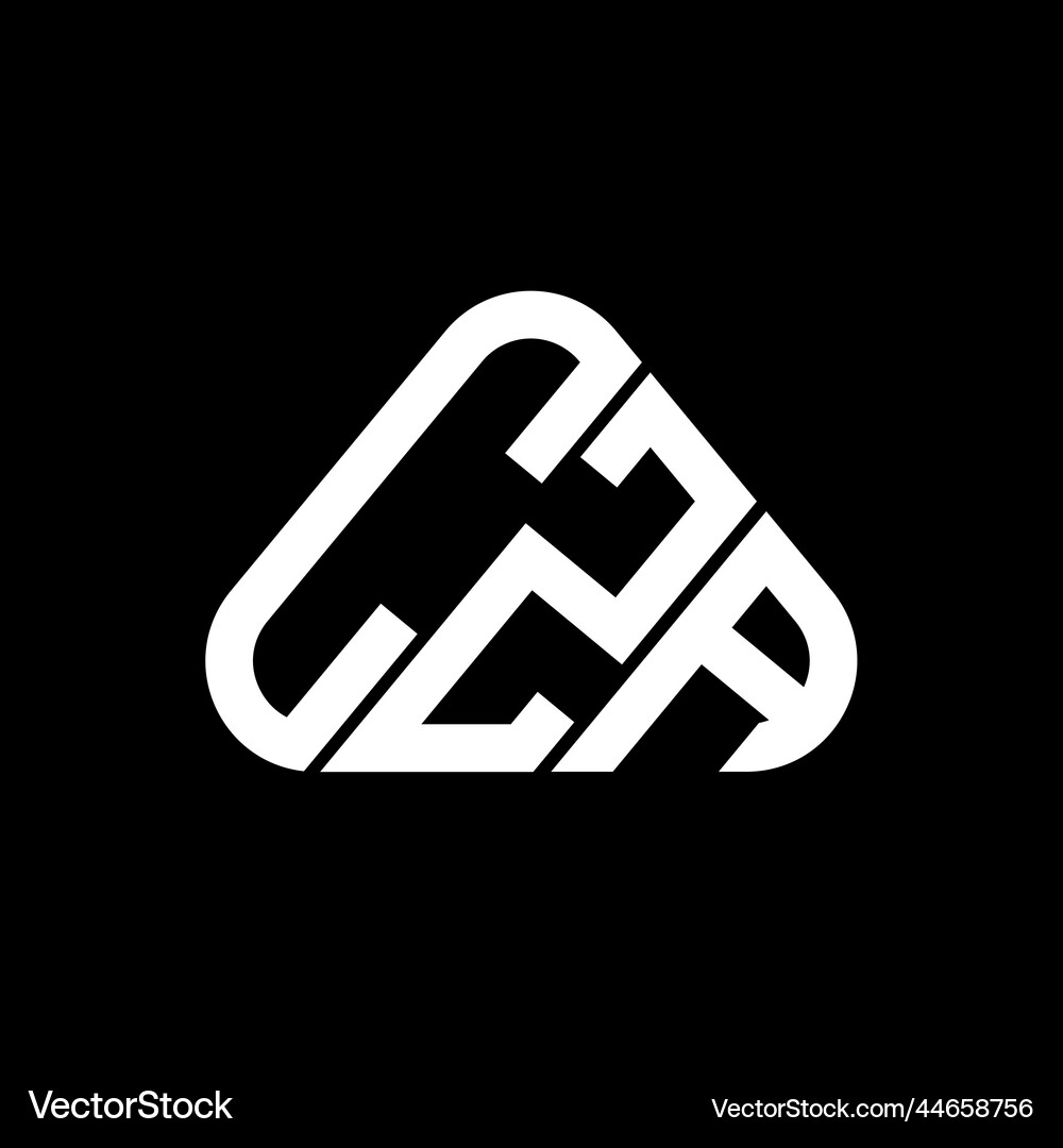 Cza letter logo creative design with graphic cza Vector Image