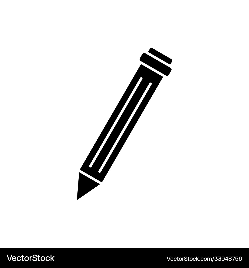 Pencil icon icon for education design template Vector Image