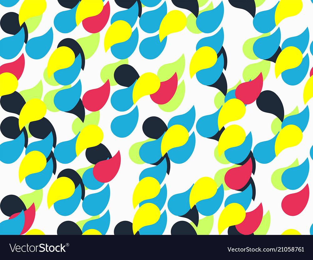 Abstract geometric pattern with drops Royalty Free Vector