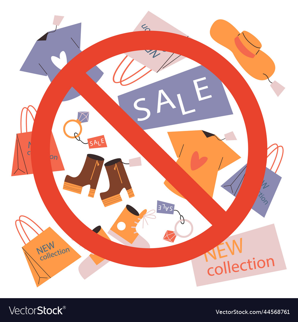 Conscious consumption and stop fast fashion banner Conscious consumption and stop fast fashion banner