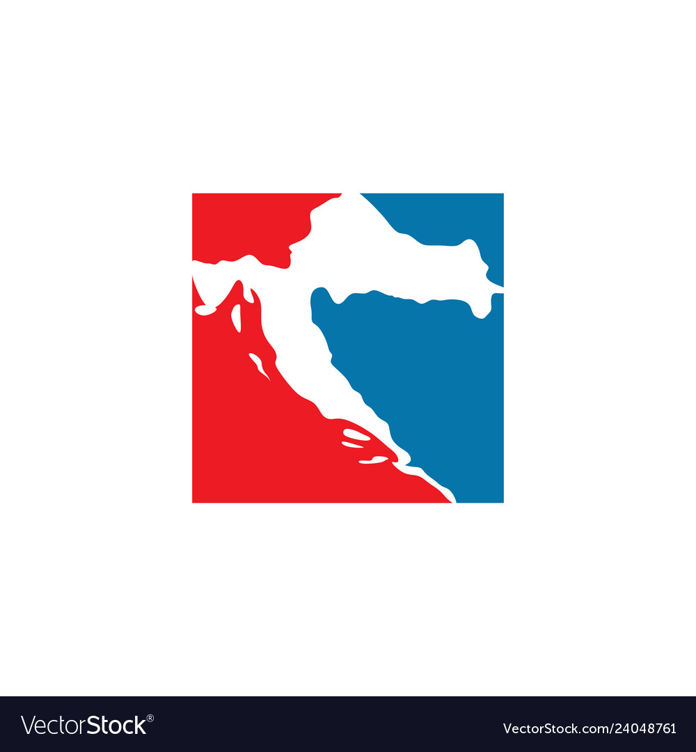 Croatia map logo icon symbol Royalty Free Vector Image Croatia map logo icon symbol Royalty Free Vector Image