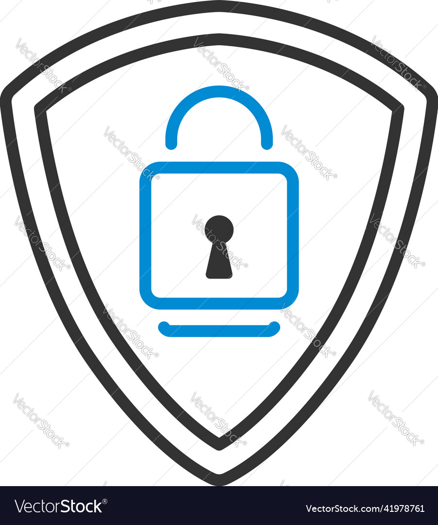 Data security icon Royalty Free Vector Image - VectorStock