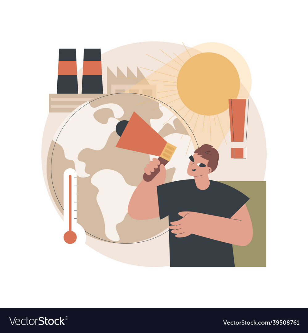 Global warming abstract concept Royalty Free Vector Image Global warming abstract concept Royalty Free Vector Image