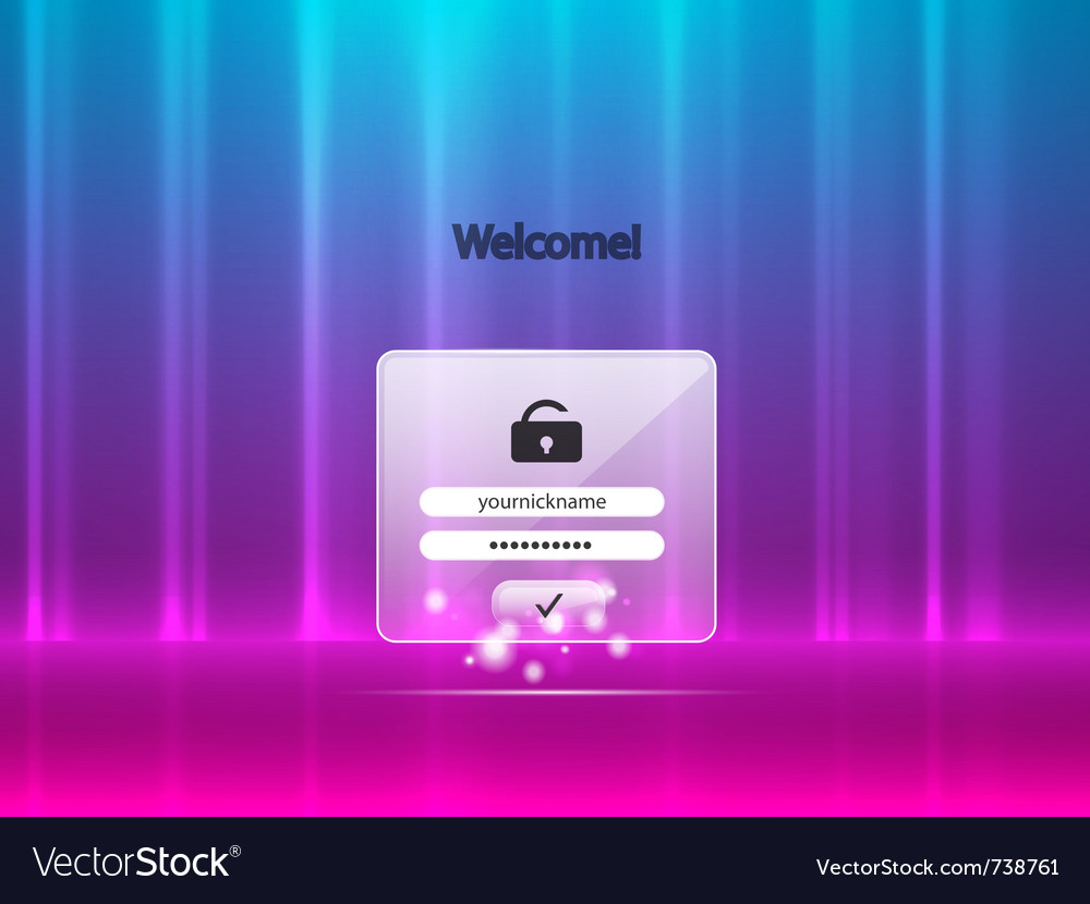 Login background Royalty Free Vector Image - VectorStock