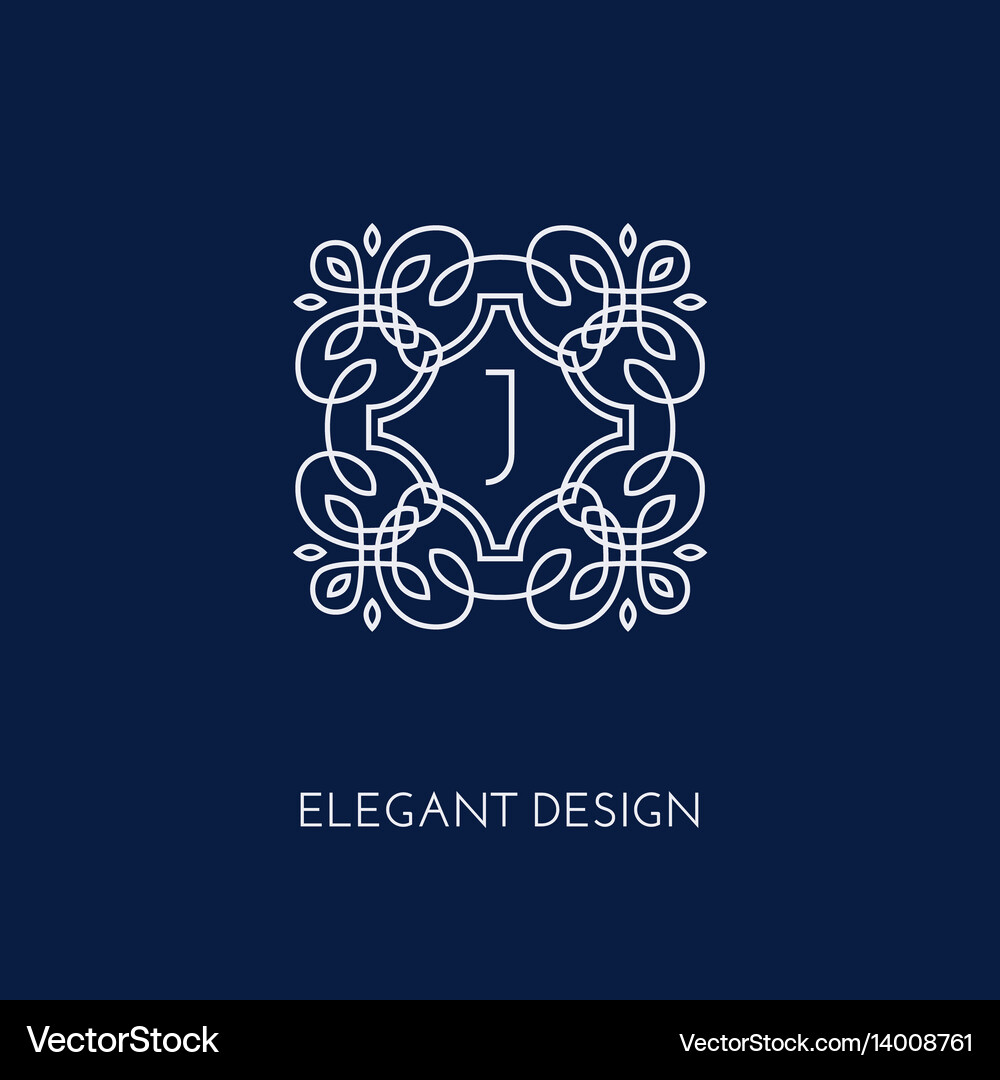 Monogram design template Royalty Free Vector Image
