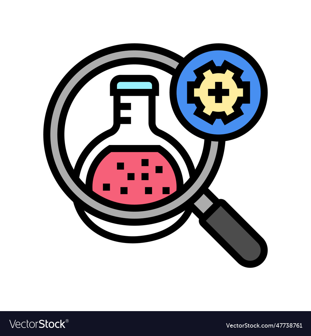 Pharmacology research biomedical color icon Vector Image Pharmacology research biomedical color icon Vector Image