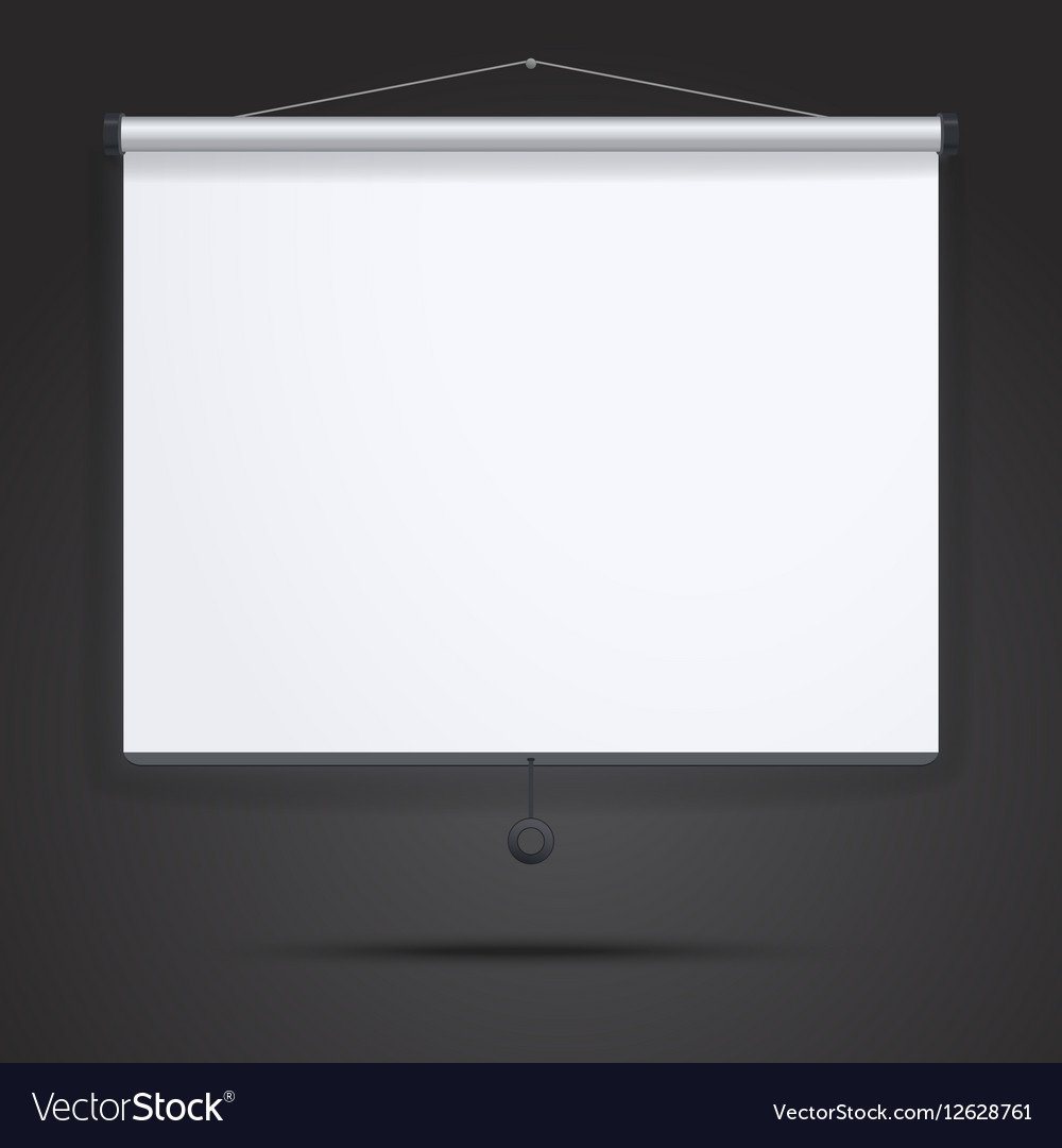 Presentation Empty Projection screen Royalty Free Vector