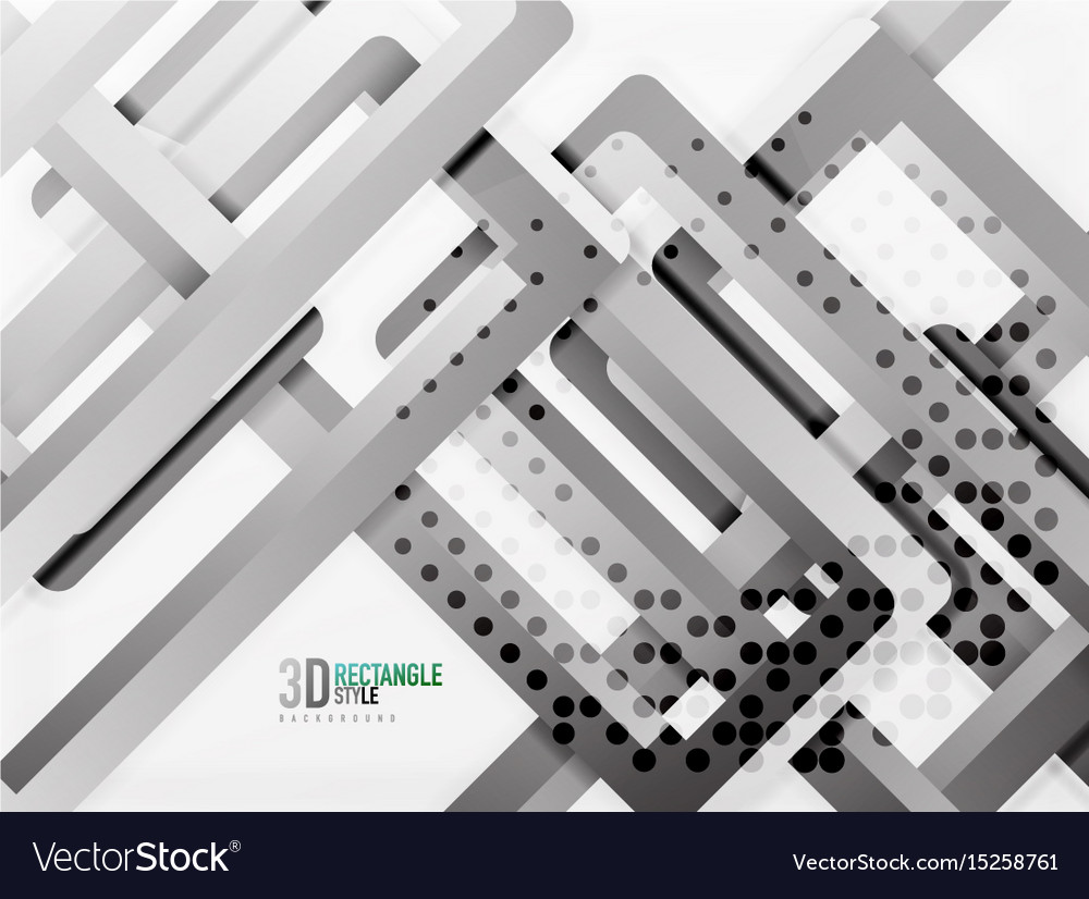Rectangle tube elements background Royalty Free Vector Image