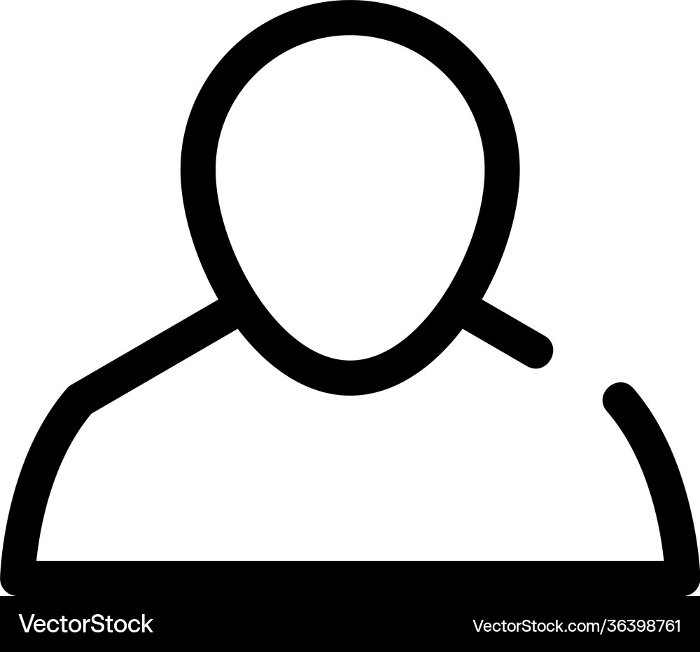 User icon or logo isolated sign symbol Royalty Free Vector