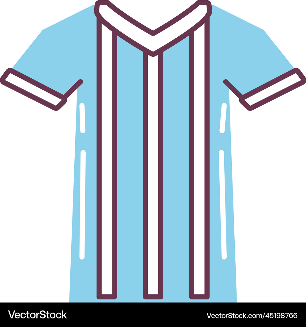 American football referee jersey Royalty Free Vector Image