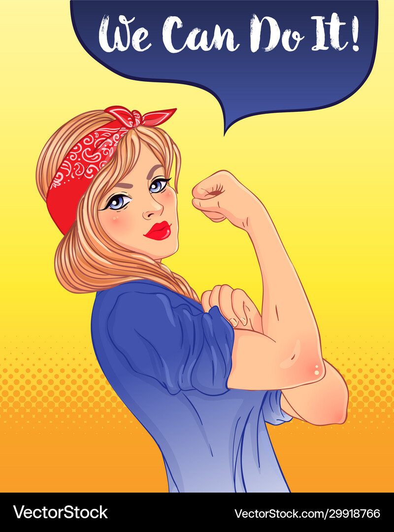 We can do it design inspired classic vintage Vector Image