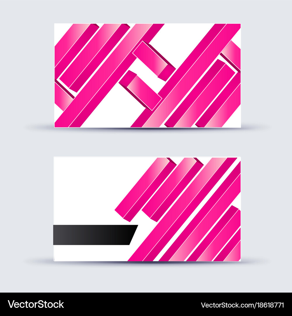 Abstract blank name card template for business Vector Image