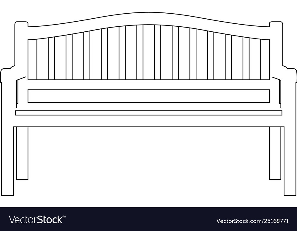 Bench eps Royalty Free Vector Image - VectorStock